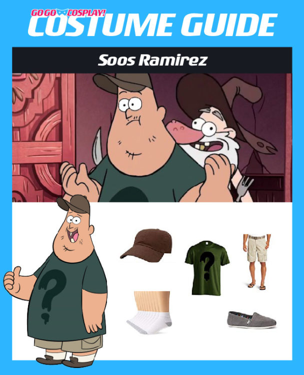 Soos Ramirez Costume - DIY Cosplay with Cap & Question Mark T-Shirt